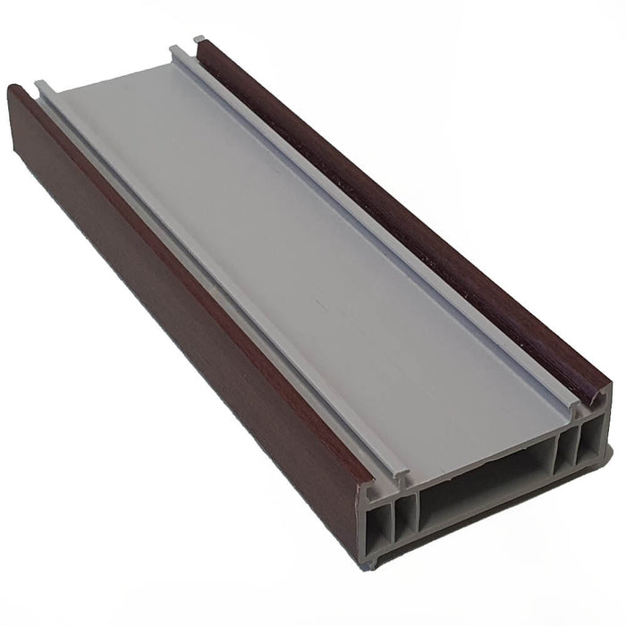 70mm Mahagony uPVC Add-on Window Door Frame Extension Packer Head Exte ...