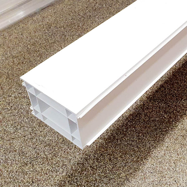 70mm White uPVC Add-on Window Door Frame Extension Packer Head Extende ...