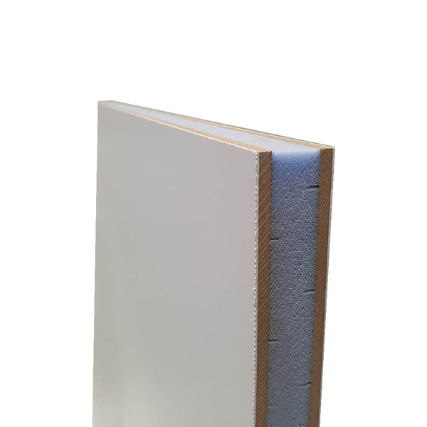 Flat Panel White uPVC 24mm 30mm Double Side Reinforcement – Decoridea