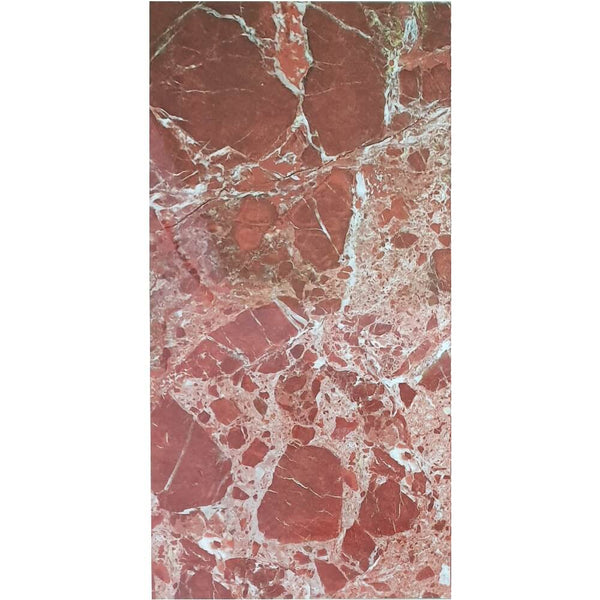 Red Porcelain Tile 1x1 Cirkel Glossy Red Porcelain Penny Round Tile